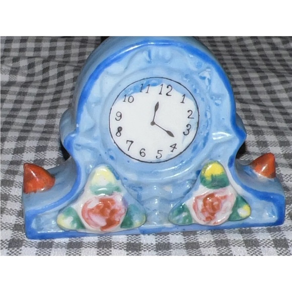 H. Kato | Other | Hkato Miniature Mantle Clock Figurine Made In ...